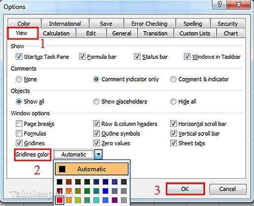 Excel Changed The Default Colors In Excel Gridlines