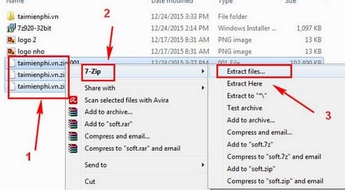 Cách cắt và nối file bằng 7-Zip