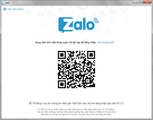 Sign Zalo, Login Chat Zalo on computer
