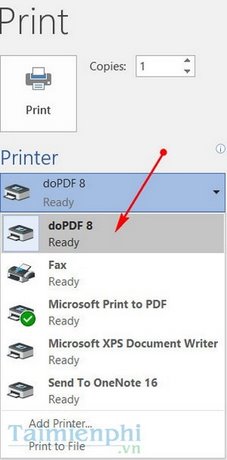 Cài doPDF, Setup doPDF phần mềm chuyển đổi word sang PDF