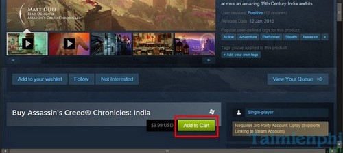 Hướng dẫn mua game trên Steam
