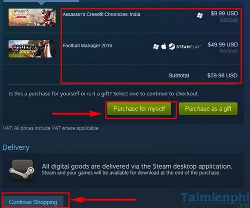 Hướng dẫn mua game trên Steam