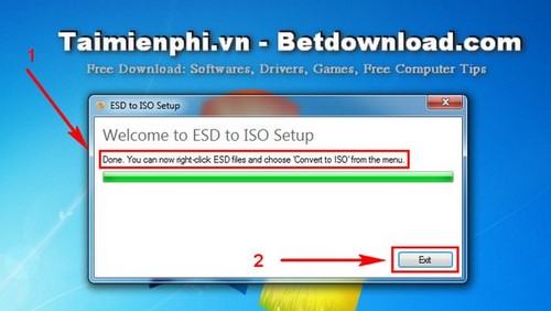 Hướng dẫn cài đặt ESD to ISO, phần mềm chuyển file esd sang iso