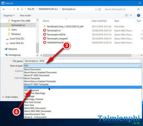 Tạo mật khẩu file PDF bằng Word, Sử dụng Word tạo passwork PDF