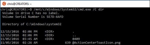 Chạy chương trình trên Bash Shell trên Windows 10
