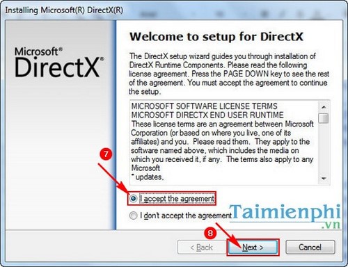 Sửa lỗi không cài được directx
