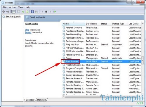Sửa lỗi The print spooler service is not running trên Windows 10, 8.1,