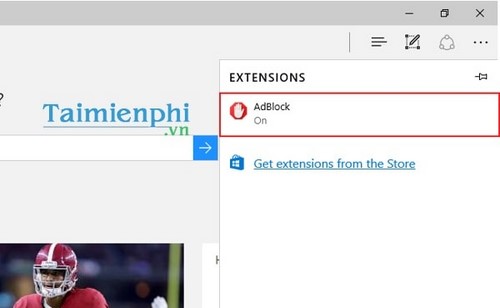 Thêm Extension cho Microsoft Edge Windows 10
