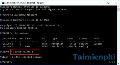 Cách ẩn phân vùng ổ cứng bằng lệnh Command Prompt hay CMD