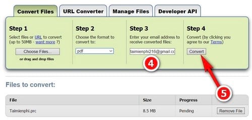 Chuyển file PRC sang PDF bằng phần mềm và trực tuyến