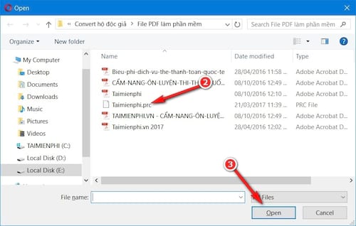 Chuyển file PRC sang PDF bằng phần mềm và trực tuyến