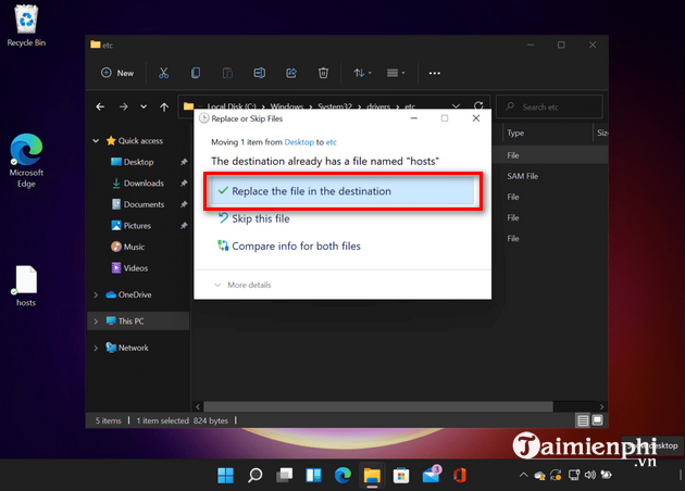 Cách chỉnh sửa file host trên Windows 11, mở file host Win 11