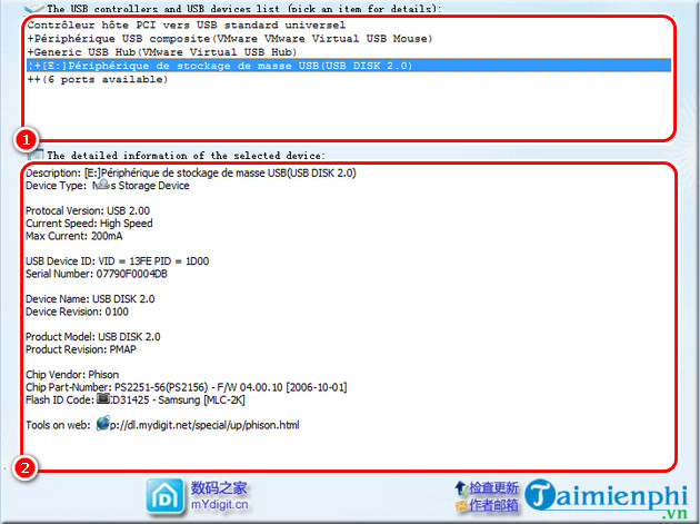 Cách tải và sử dụng ChipGenius để kiểm tra thông tin USB