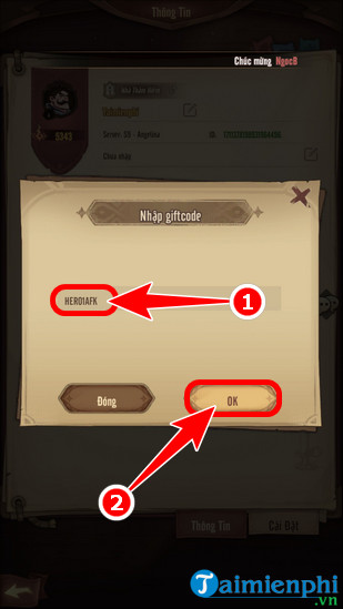 Tổng hợp mã Code Hero Origin mới nhất cùng cách nhập Giftcode