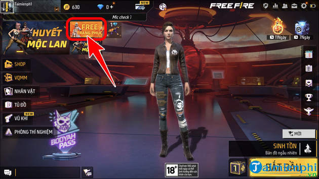 Cách nhận trang phục Red Carpet Ready và Token Bùm Chíu trong Free Fir