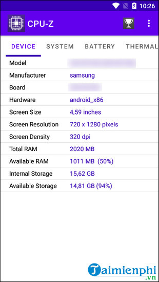 Link tải CPU Z APK cho Android mới nhất và cách xem thông số máy