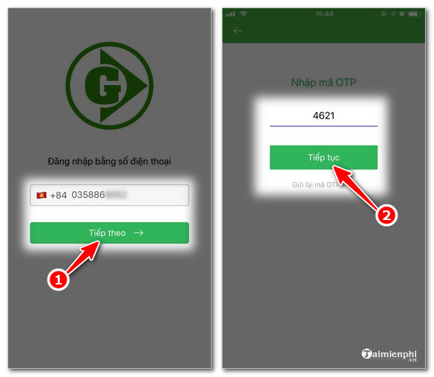 Cách đặt xe GV Taxi trên điện thoại Android và iPhone