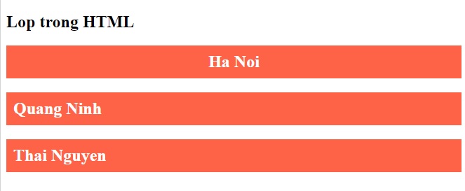 Thuộc tính class trong HTML, tìm hiểu cú pháp, cách sử dụng