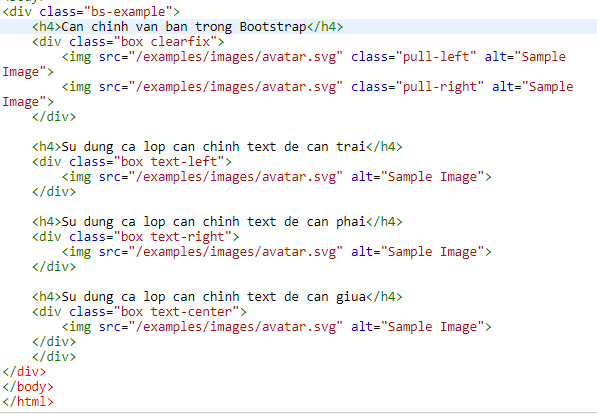 Hình ảnh trong Bootstrap, cấu trúc và cách sử dụng