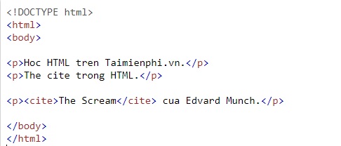 Thẻ quote trong HTML, cú pháp, ví dụ minh họa