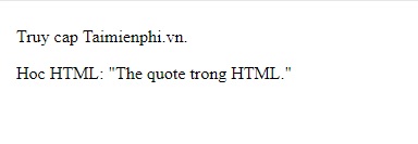 Thẻ quote trong HTML, cú pháp, ví dụ minh họa