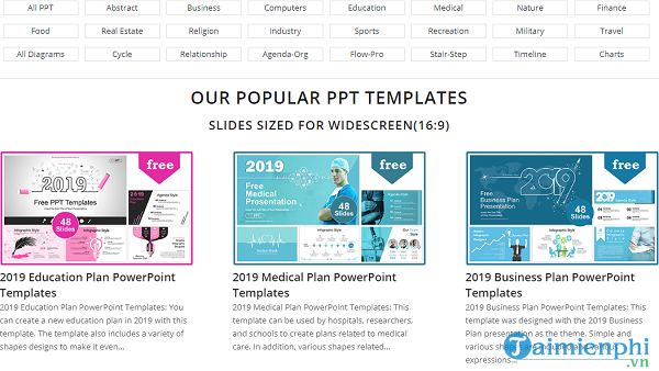 Top website tải Templates PowerPoint đẹp và miễn phí