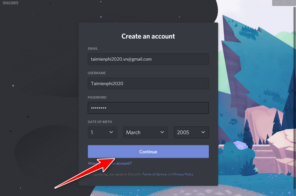 Cách tạo tài khoản Discord, đăng ký Discord trên máy tính