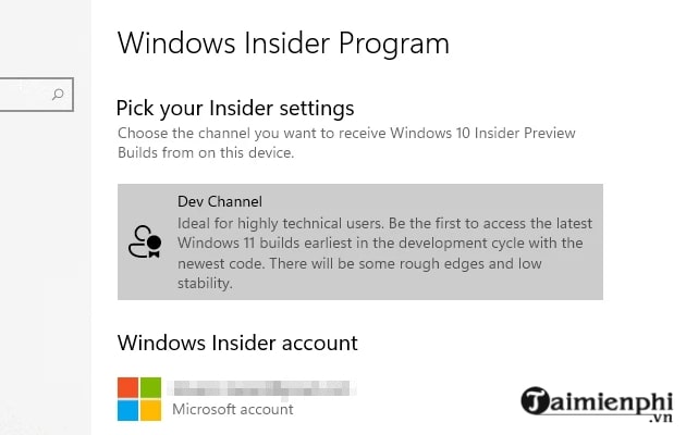 Cách tải Windows 11 thông qua Windows Insider Program