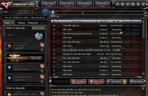 Đăng nhập CF, login game Đột Kích