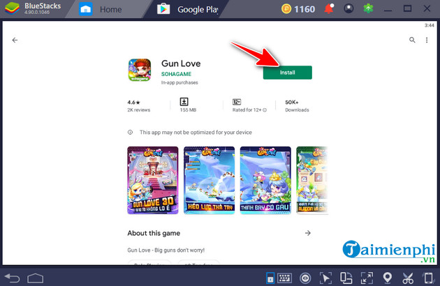 Hướng dẫn tải và chơi game Gun Love trên máy tính bằng giả lập android