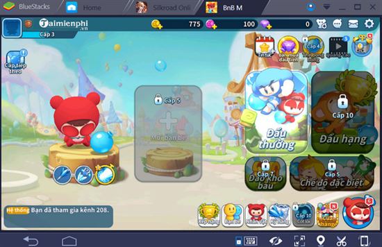 Cách đổi ngôn ngữ BnB M khi chơi game đặt bom