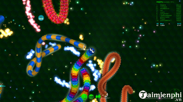 Top game rắn săn mồi Online miễn phí hay nhất, Game Slither.io