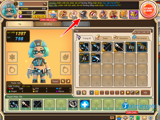 How to Train Gems and Increase Stats in Avatar Star Online