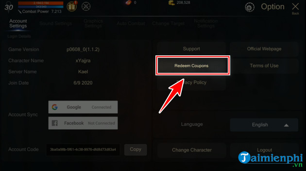 Code ROHAN M, cách nhận và nhập giftcdoe trong game