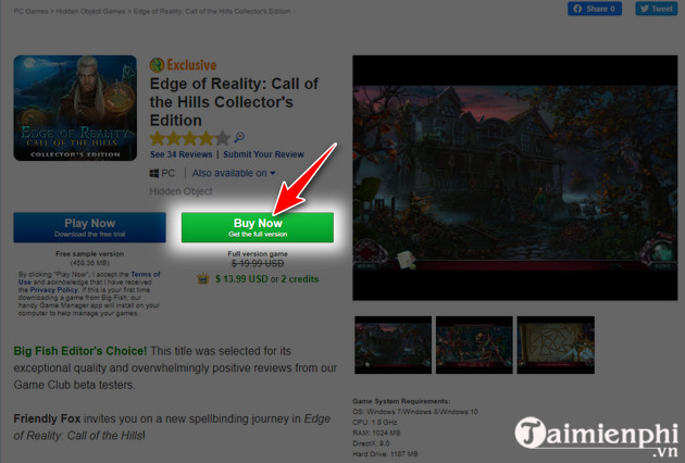 Cách nhận miễn phí 2 game PC trên Big Fish