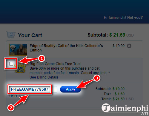 Cách nhận miễn phí 2 game PC trên Big Fish