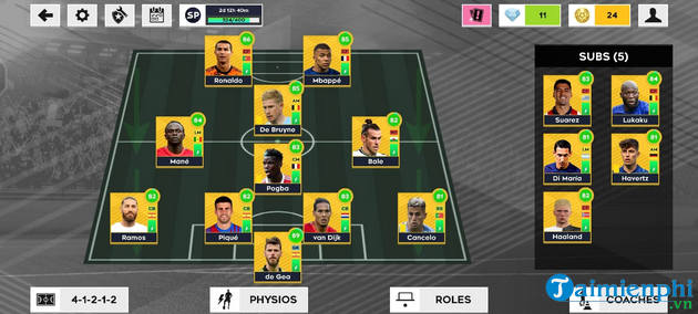 Cách xây dựng đội hình trong Dream League Soccer 2022, DLS 2022 mạnh n
