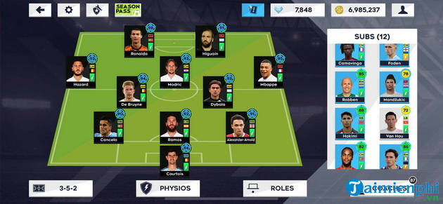 Cách xây dựng đội hình trong Dream League Soccer 2022, DLS 2022 mạnh n