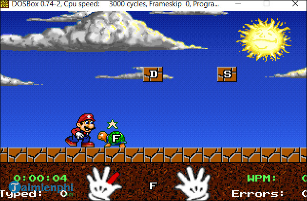 Hướng dẫn cài Mario Teaches Typing trên PC