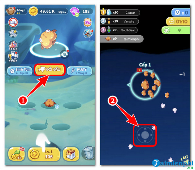 Cách tải và chơi Fish Go.io trên Android, iOS