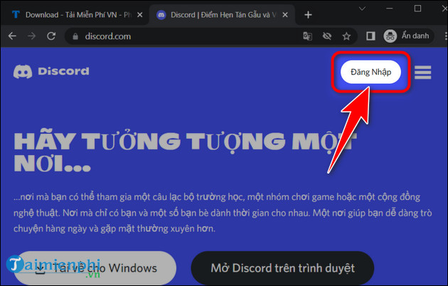 2 cách đăng nhập Discord trên điện thoại và máy tính