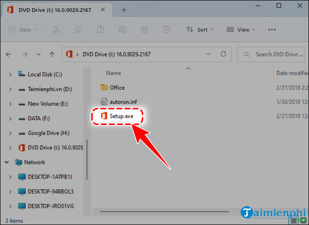 Cài đặt Excel 2016 cho máy tính
