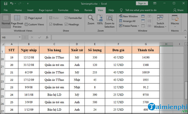 Cách cố định dòng trong Excel 2016 đơn giản nhất