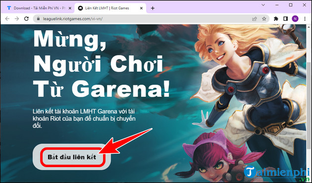 Cách liên kết tài khoản LMHT Garena với VNG Riot Games