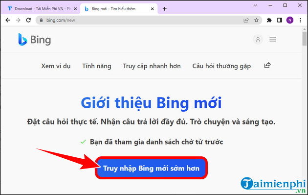 Cách đăng ký sử dụng Bing AI mới miễn phí nhanh nhất