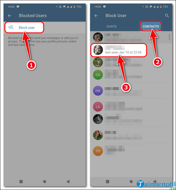 Cách chặn, bỏ chặn số điện thoại trên Telegram nhanh chóng, hiệu quả