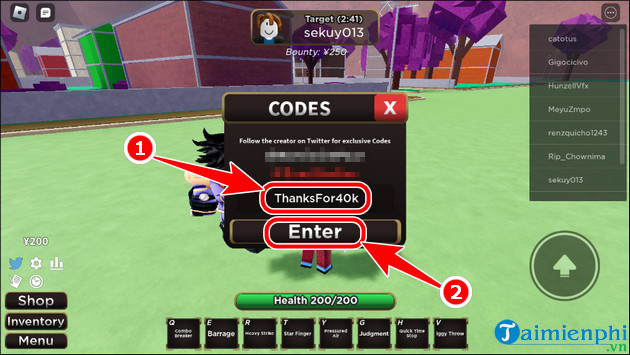 Full code Stand Proud nhận Yen và Skin miễn phí