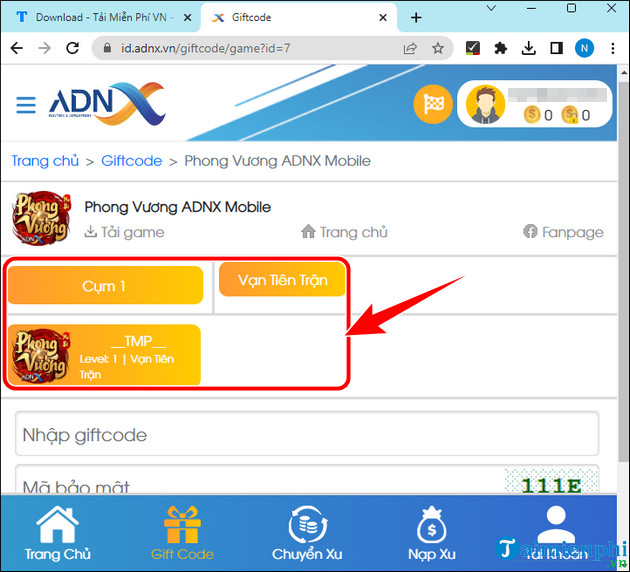 Tổng Hợp Code Phong Vương Adnx Mobile Mới Nhất 2023 Cách Nhập Code