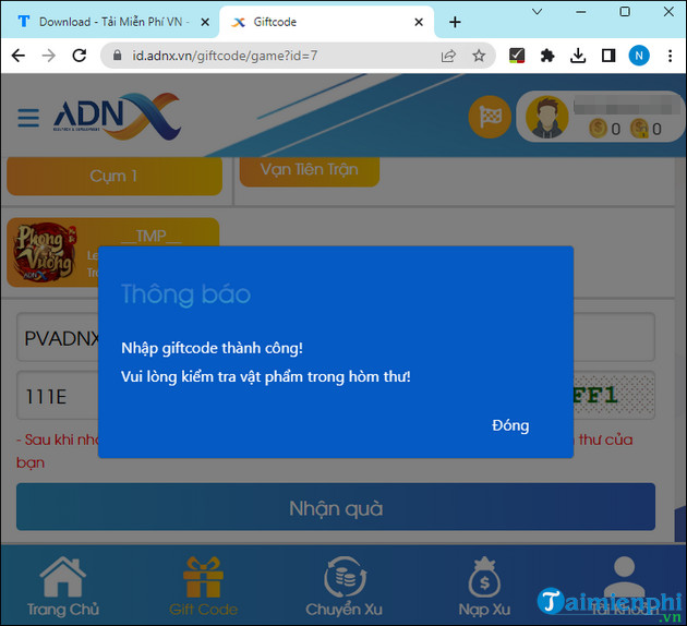 Tổng hợp Code Phong Vương ADNX Mobile mới nhất 2023, cách nhập Code