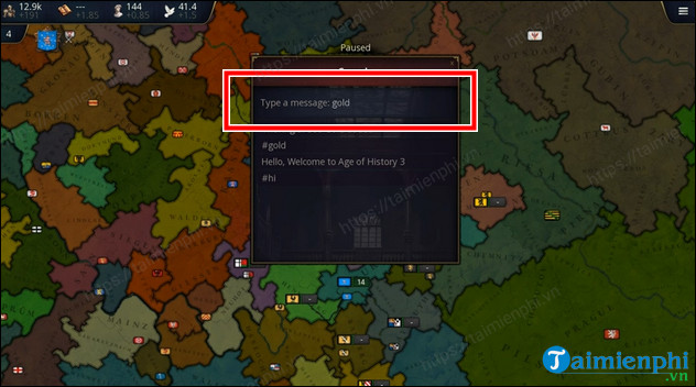 Cheat Age of History 3, mã lệnh cheat code AOH III đầy đủ và mới nhất